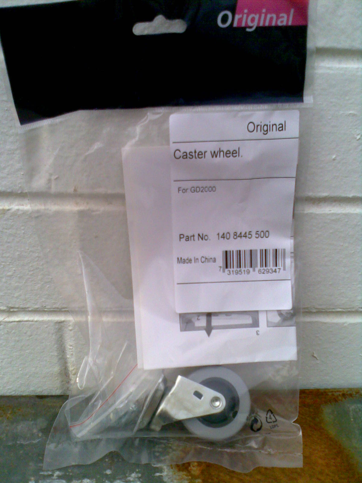 Nilfisk HDS2000 and GD910 Commercial Vacuum Cleaner Front Castor Wheel ...