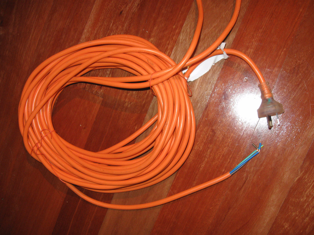 3 Core Orange 15M x 10 AMP Appliance Repair Lead For Earthed Appliance ...